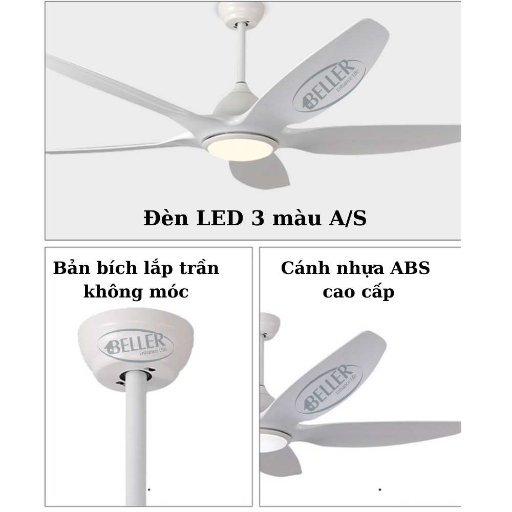 Quạt trần đèn 52BL – 089W – Beller.VN – Enhance Life